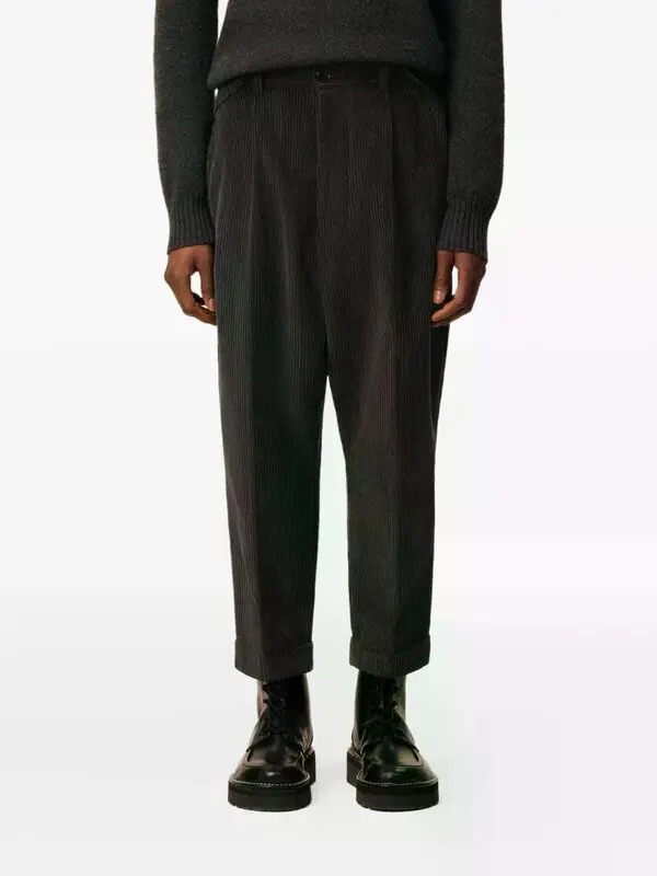 AMI Paris Pleated Cuffed Trousers