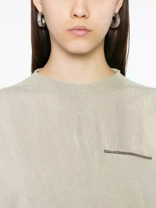 Peserico Embellished Cashmere-blend Sweater