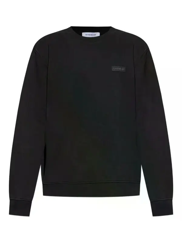 Givenchy Logo-plaque Sweatshirt - Black