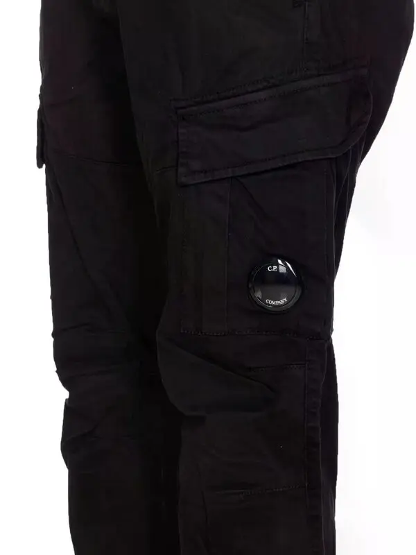 C.P. COMPANY Cotton Cargo Trousers - Black