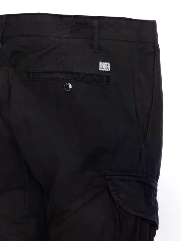 C.P. COMPANY Cotton Cargo Trousers - Black