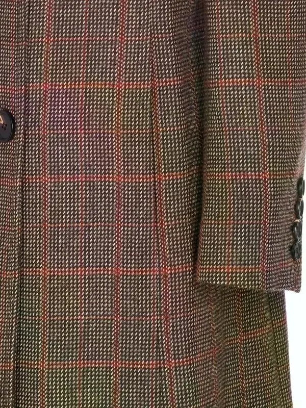 Chloé Prince Of Wales-check Wool Coat