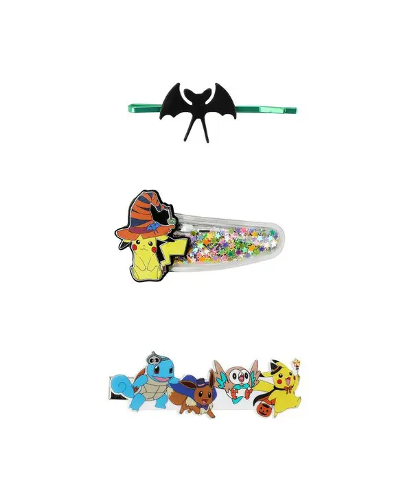 POKEMON Halloween Hair Clips Set - Pok 3-piece Halloween