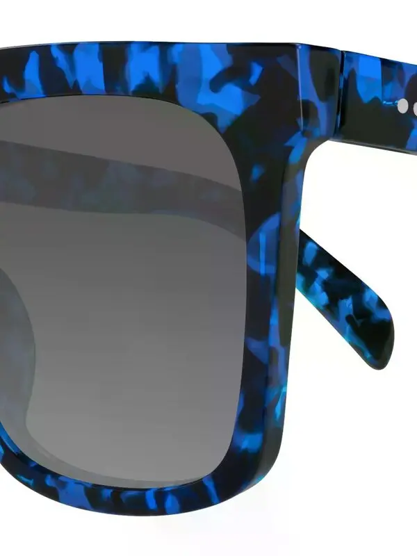 Maui Jim Rooftops Tortoiseshell Square Sunglasses - Blue