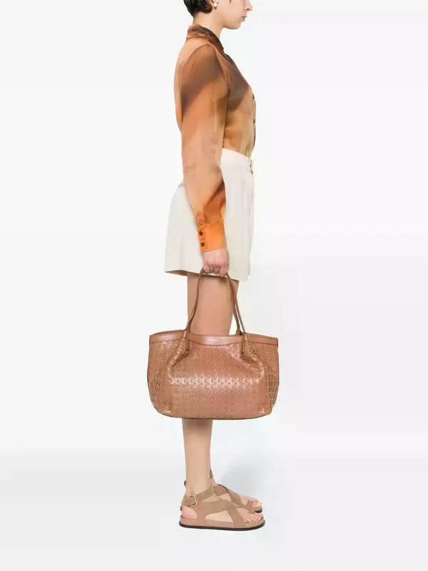 SERAPIAN Small Secret Tote Bag - Brown