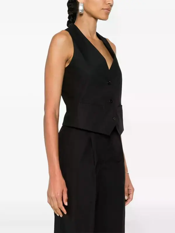 MODES V-neck Poplin Gilet