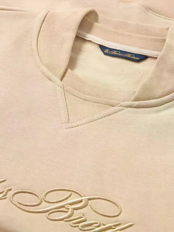 Brooks Brothers Logo-embroidered Crewneck Sweatshirt