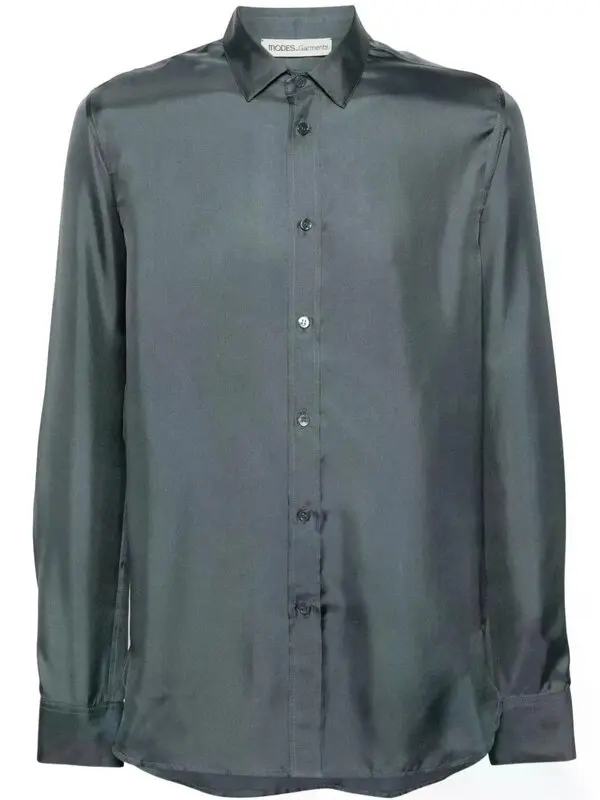 MODES Lightweight Silk Shirt - Grey