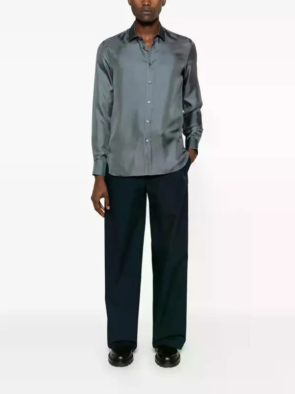 MODES Lightweight Silk Shirt - Grey