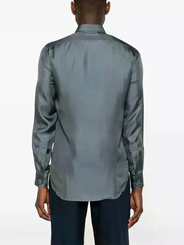 MODES Lightweight Silk Shirt - Grey