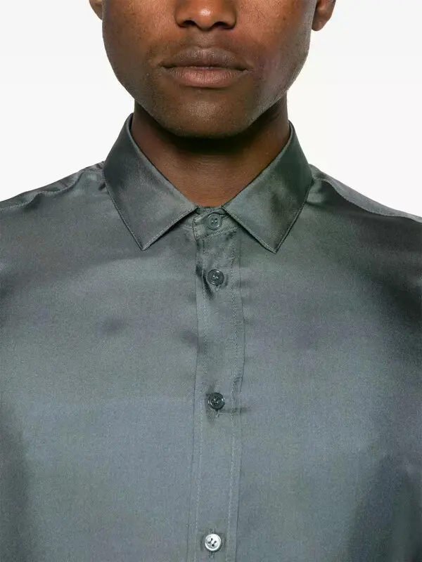 MODES Lightweight Silk Shirt - Grey