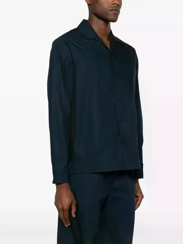 MODES Camp-collar Poplin Shirt