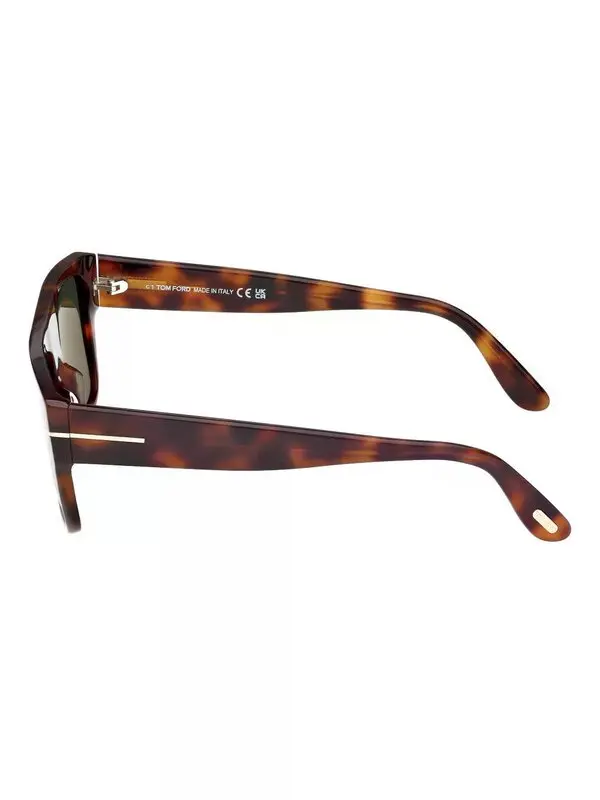 TOM FORD Tortoiseshell Square-frame Sunglasses - Brown