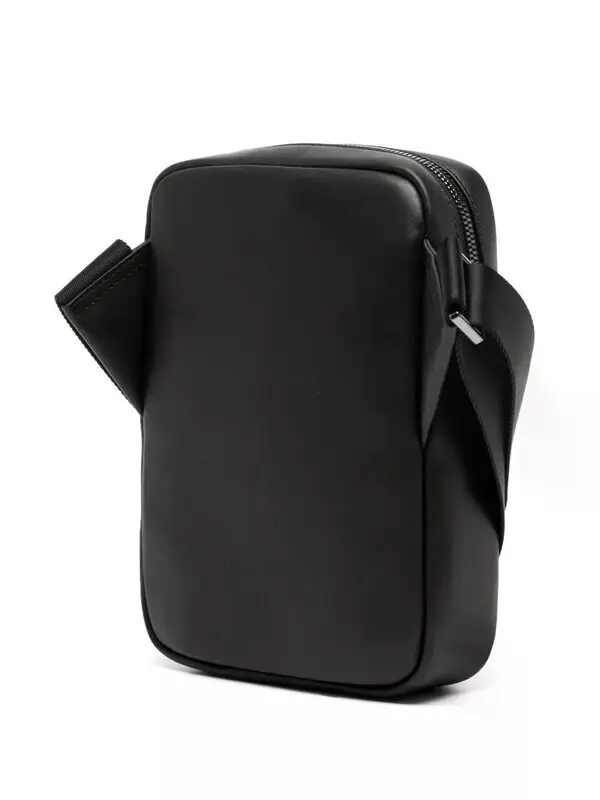 Lacoste Embossed-monogram Panelled Messenger Bag