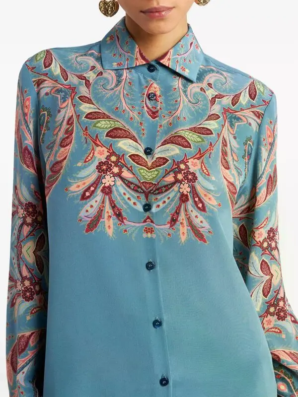 Etro Paisley-print Silk Shirt