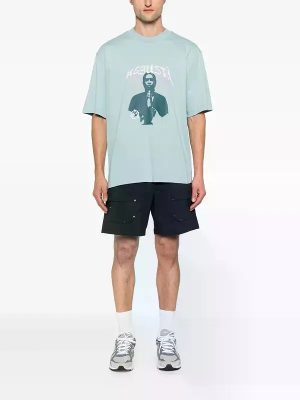MEGUSTA Graphic-print T-shirt - Blue