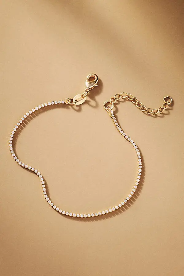 Shashi Micro Teeny Tennis Bracelet - Gold