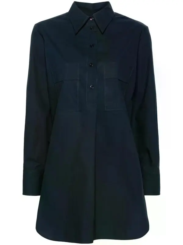 MODES Side-slit Poplin Shirt