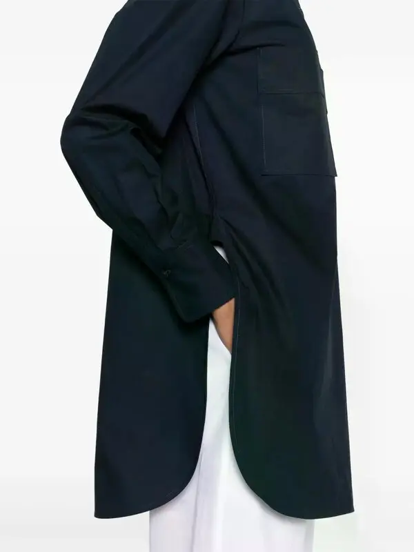 MODES Side-slit Poplin Shirt