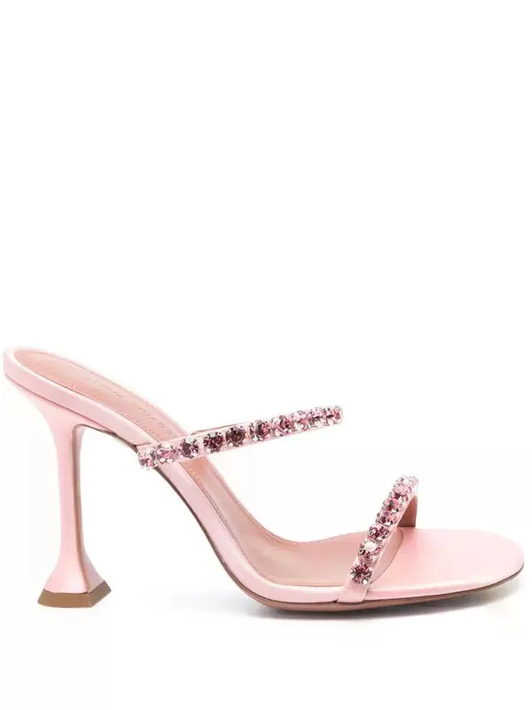 Amina Muaddi 95mm Gigi Sandals - Pink