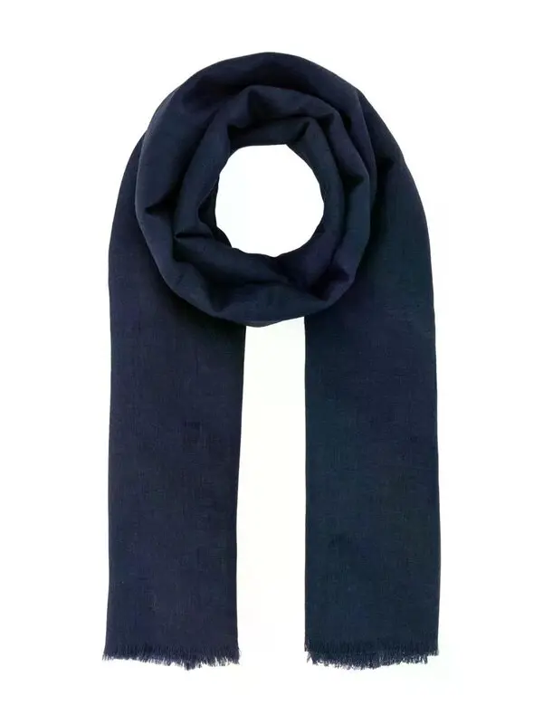 Max Mara Fringed Linen Scarf