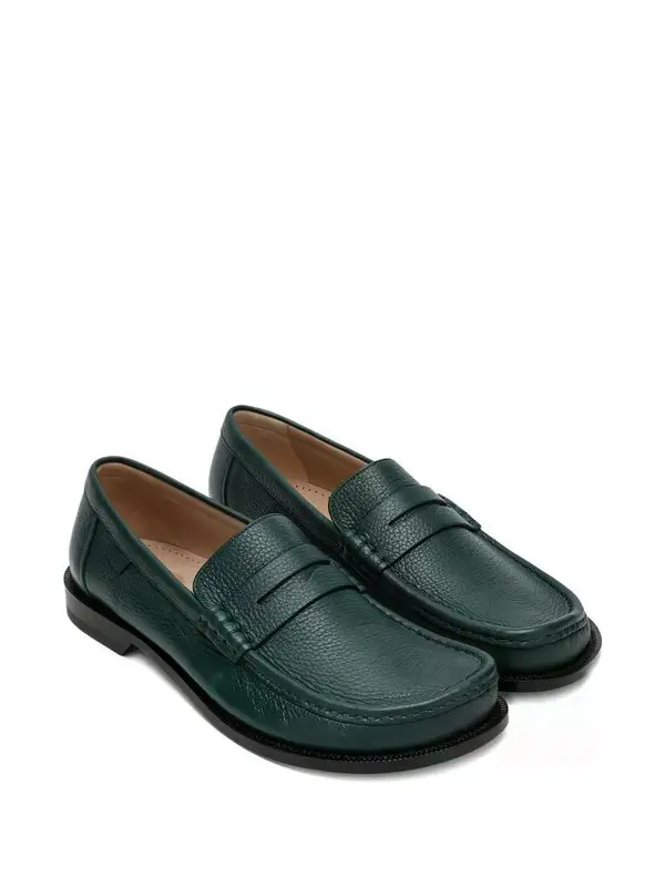 Loewe Campo Leather Penny Loafers