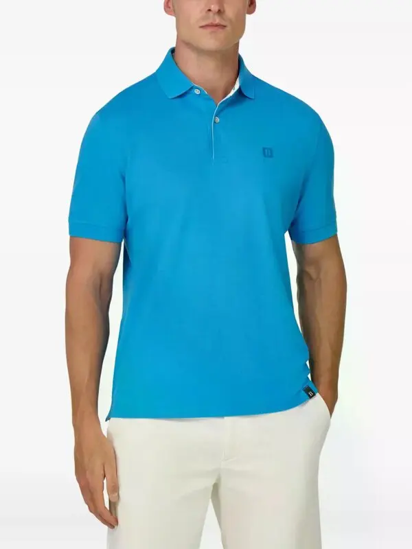 Boggi Milano Cotton-piqué Logo Polo Shirt