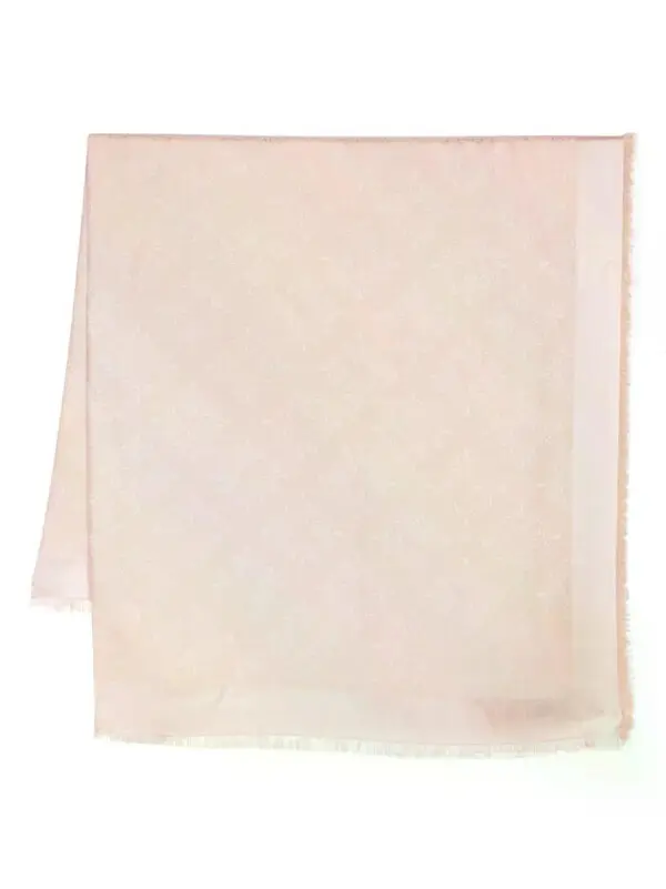 Mulberry Tree Square Monogram-pattern Scarf - Pink