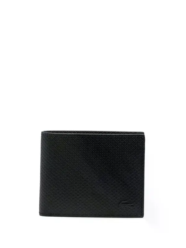 Lacoste Chantaco Textured Bi-fold Wallet - Black