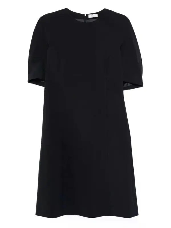 Peserico Puff-sleeve Midi Dress