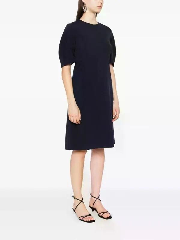 Peserico Puff-sleeve Midi Dress