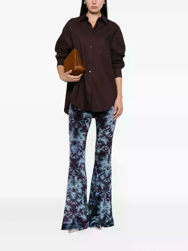 Etro Abstract-pattern Trousers - Blue
