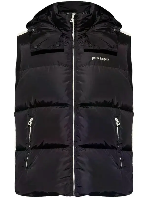 Palm Angels Padded Sleeveless Jacket - Black