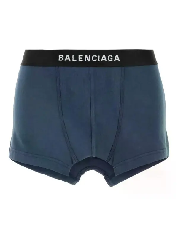 Balenciaga Logo-band Boxers - Blue