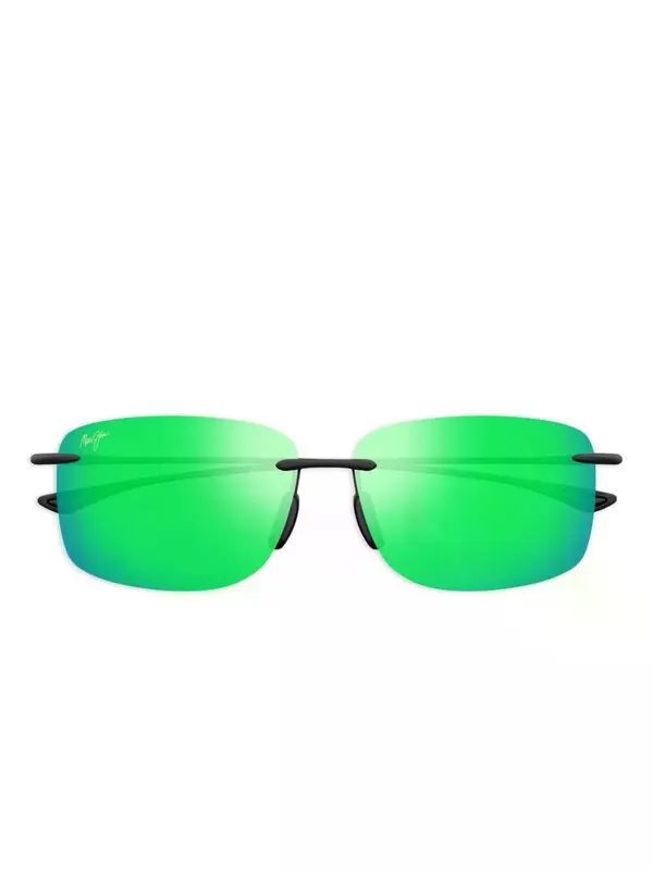 Maui Jim Hema Rimless Square Sunglasses - Black