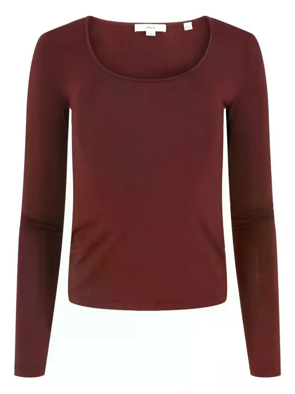 Vince Long-sleeved Scoop Neck T-shirt