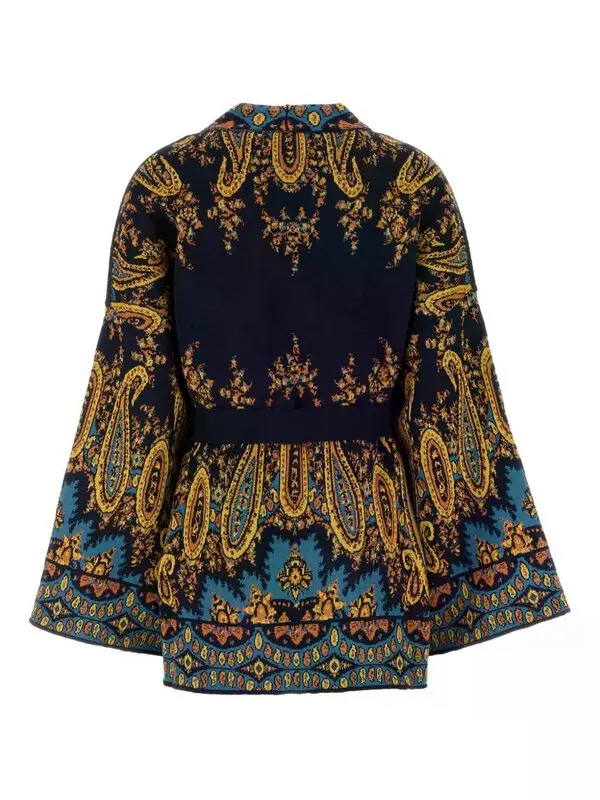 Etro Paisley-patterned Belted Cape