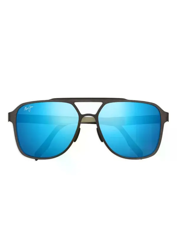 Maui Jim 2nd Reef Square-frame Sunglasses - Grey