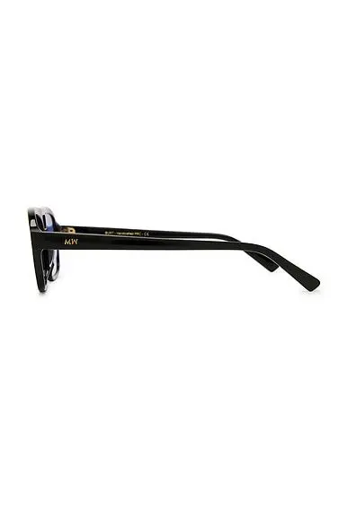 MESSYWEEKEND Burt Sunglasses - Black & Gradient Blue