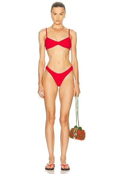 HAIGHT. Crepe Monica Bikini Top