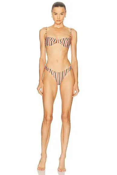 HAIGHT. Leila Bikini Bottom - 70s Stripes