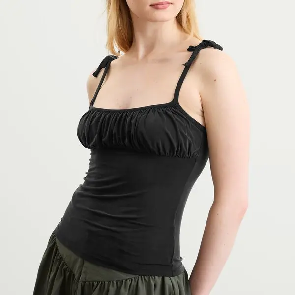 Peachy Den Kylie Cami Top - Graphite | Editorialist