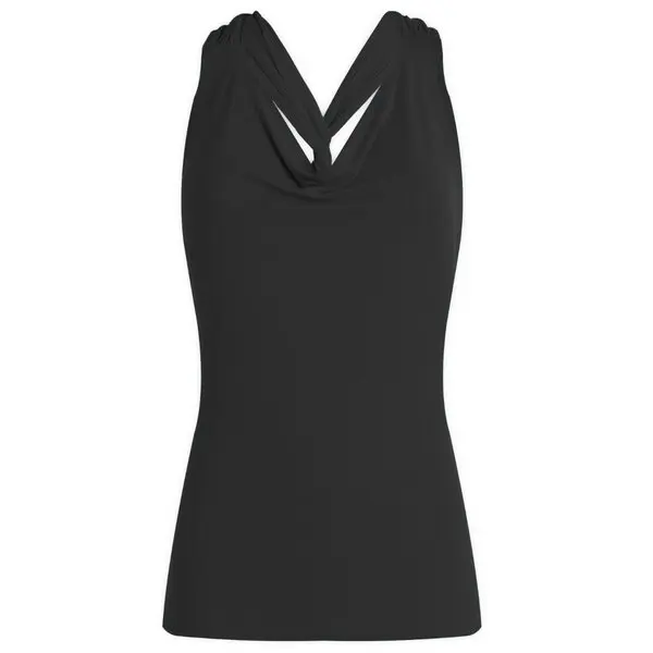 PEACHY DEN Kylie Cross Back Top - Graphite