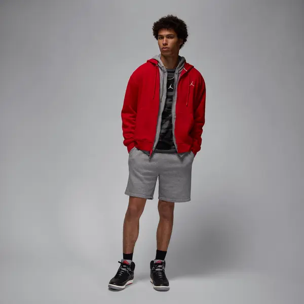 JORDAN Brooklyn Fleece Full-zip Hoodie - Red