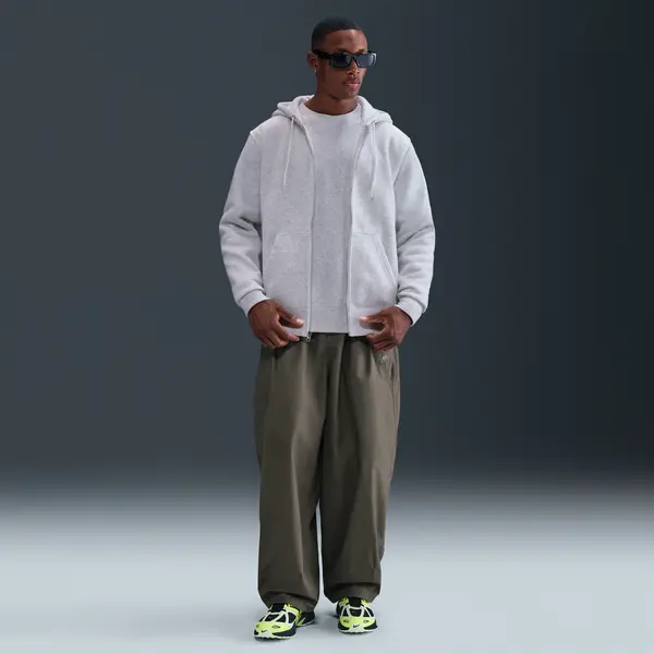 Nike Club Full-zip Fleece Hoodie - Brown