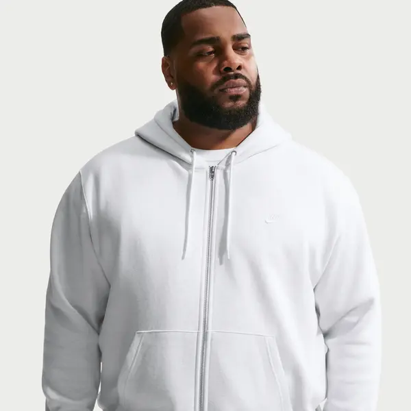 Nike Club Full-zip Fleece Hoodie - Brown