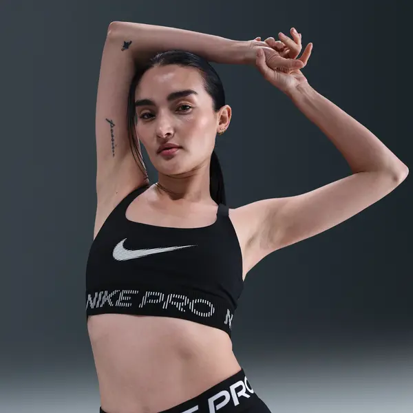 Nike Pro Light-support Non-padded Sports Bra - Black