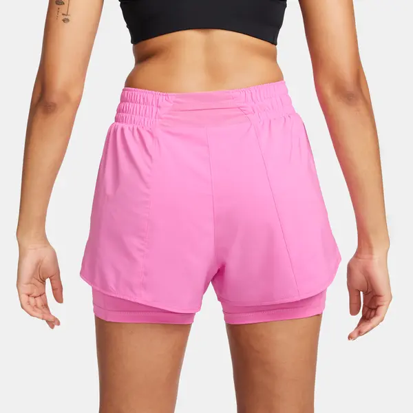 Nike One Dri-fit High-waisted 3" 2-in-1 Shorts - Red