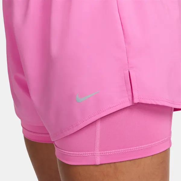 Nike One Dri-fit High-waisted 3" 2-in-1 Shorts - Red