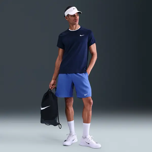 Nike Court Victory Dri-fit 9" Tennis Shorts - Blue